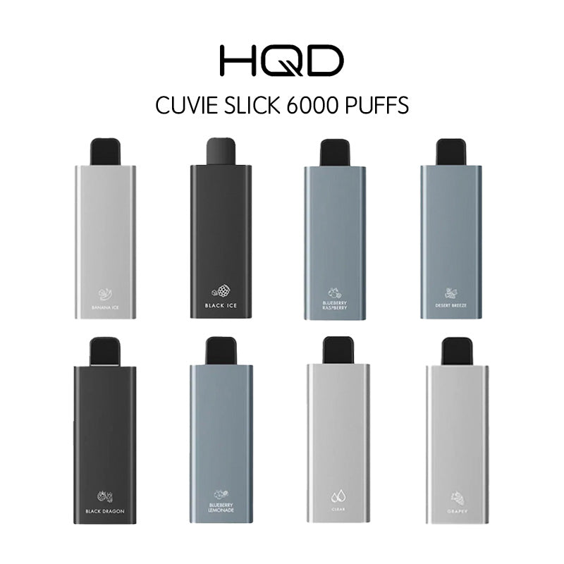 Buy HQD Cuvie Slick Nicotine Vape Flavours Wholesale - 6000 Puffs ...